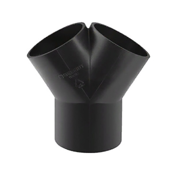 75 x 63mm 60 Degree Geberit HDPE Double Y Branch 365.470.16.1