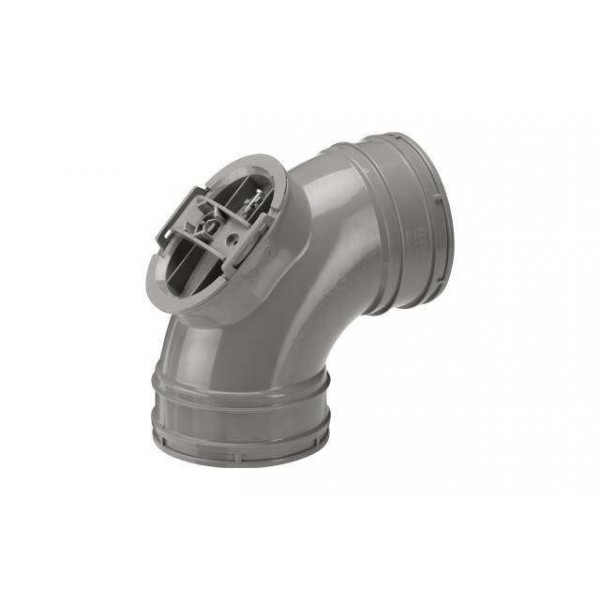110mm 103.4.92G Grey 92deg Double Socket Access Bend